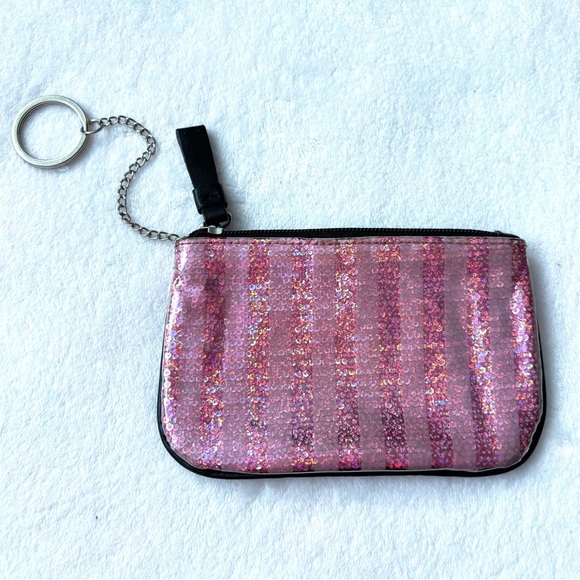 Victoria's Secret | Bags | Holographic Victorias Secret Pink Coin Purse ...